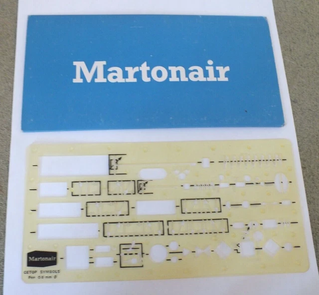 VINTAGE MARTONAIR CETOP Symbols 0.6mm Original Drafting Drawing ...