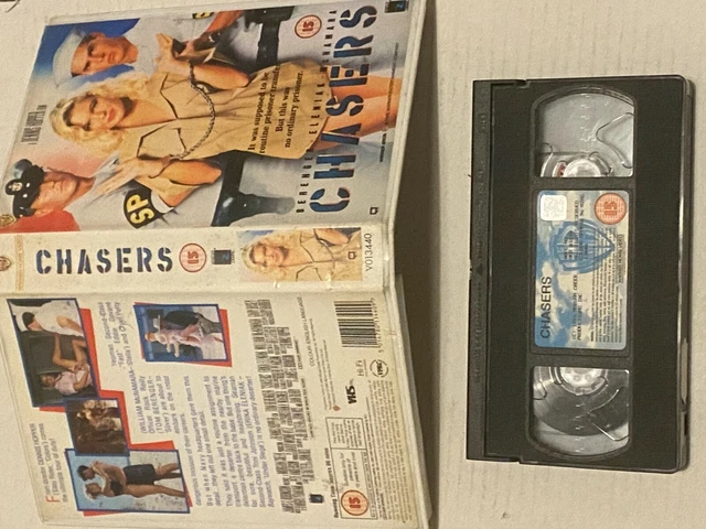 CHASERS TOM BERENGER Rare VHS Video BIG CASE Original 1st Cover Ex ...