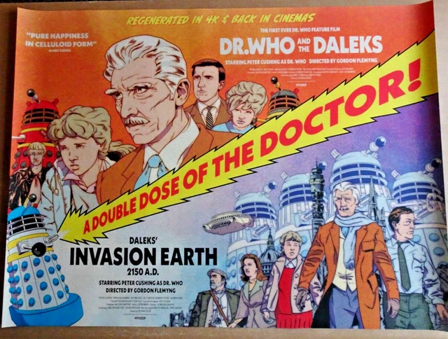 DOCTOR WHO AND The Daleks Poster Quad Invasion Earth 2022 RR Peter ...