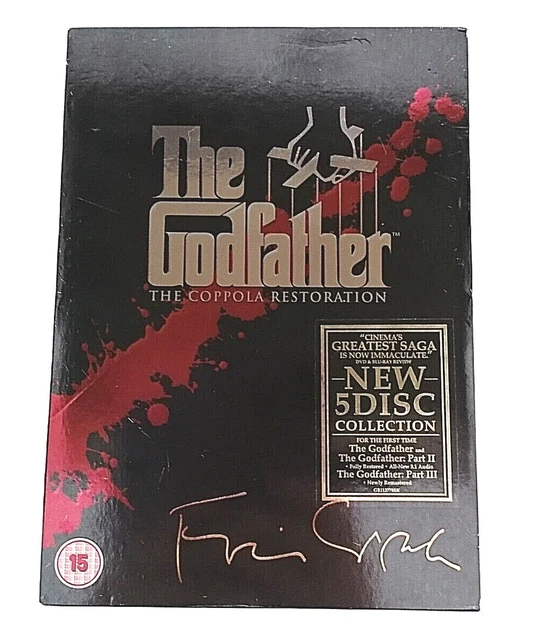 THE GODFATHER - The Coppola Restoration DVD 5 disques coffret 15 ans et plus cadeau d ...