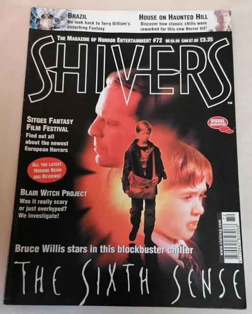 MAGAZINE - SHIVERS Horror Magazine #72 Sixth Sense Brazil House On Haunted Hill £4.00 - PicClick UK
