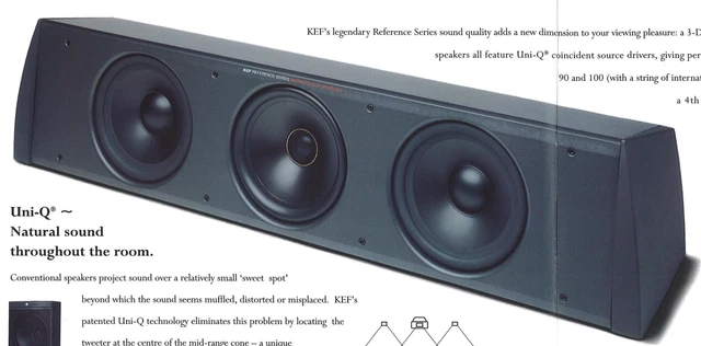 KEF REFERENCE SERIES Model 200C 3 Way Center Channel Speaker AV Home Theatre £249.95 - PicClick UK