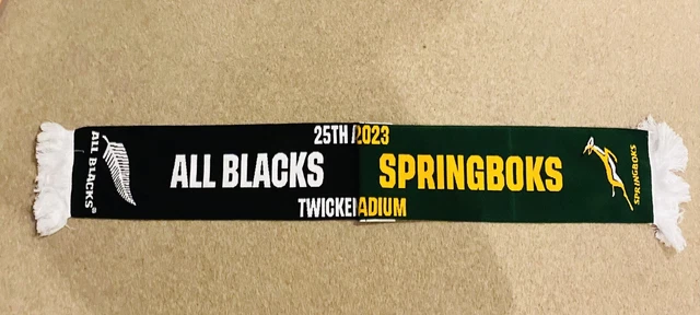 25-08-2023 - ALL Blacks v Springboks Official Half & Half Scarf ...