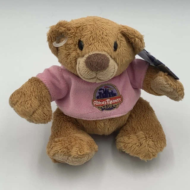 ALTON TOWERS RESORT Small Teddy Bear Soft Toy Plush 2009 £10.99 ...
