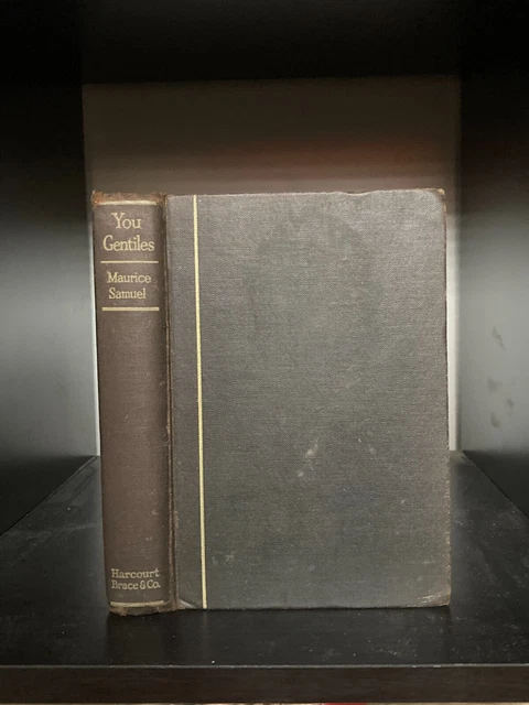 YOU GENTILES MAURICE Samuel Judaism Zionism 1924 EUR 955,00 - PicClick FR