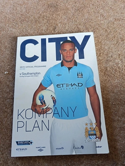 MANCHESTER CITY PROGRAMMES 2012 £2.00 - PicClick UK
