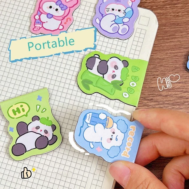 TWO-SIDED CUTE BINDER Clips Mini Reading Paper Clip Office School ...
