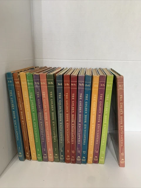 VINTAGE THE GOLDEN Book Encyclopedia - 1960 -1961 Volumes 1 - 16 ...