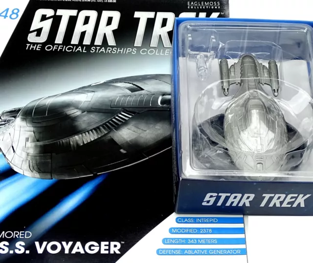 STAR TREK EAGLEMOSS Starship Collection Armored Uss Voyager Ncc-74656 ... STAR TREK EAGLEMOSS Starship Collection Armored Uss Voyager Ncc-74656 ...