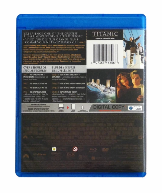 [BRAND-NEW] TITANIC (BLU-RAY, 2012, 4-Disc Set, Canadian) $29.99 ...