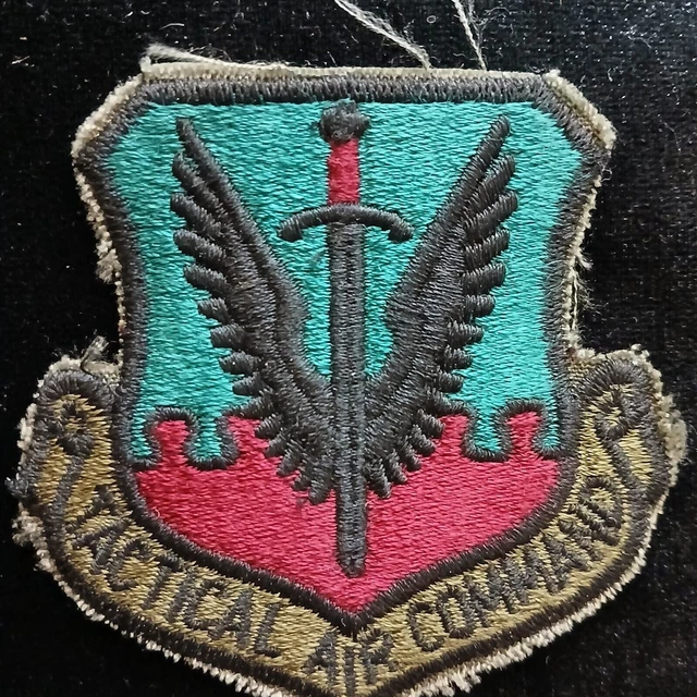 USAF AIR FORCE Tactical Air Command TAC Insignia Badge Patch Subdued ...