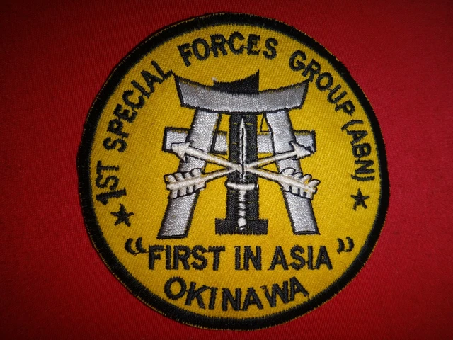 US 1ST SPECIAL Forces Group (Airborne) "FIRST IN ASIA" OKINAWA Patch £ ...