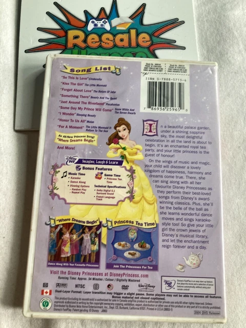 DISNEY PRINCESS SING Along Songs Volume 2 - DVD Movie $19.95 - PicClick CA