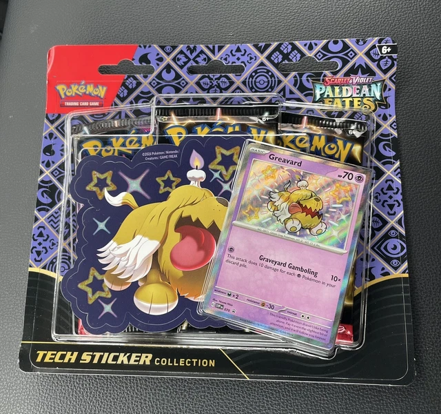 POKEMON SCARLET & Violet Paldean Fates Tech Sticker Collection SEALED ...