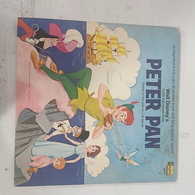 WALT DISNEY'S PETER Pan Book and Record 1969 - LP Record $26.77 ...