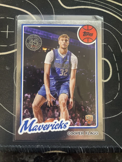 TOPPS 2025/26 NBA Cooper Flagg 45th Anniversary Rookie Card £10.80 ...
