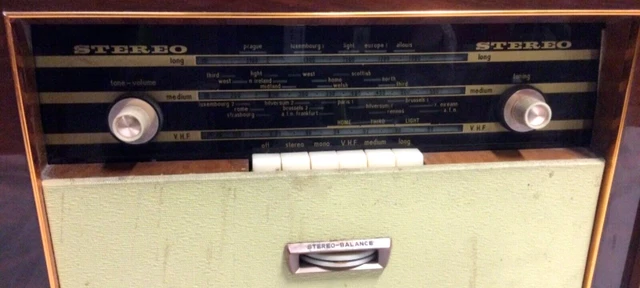 VINTAGE 1960S PHILIPS Cossor Radiogram With Turntable Mid-century ...