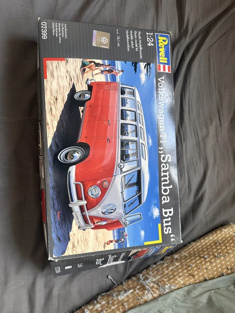 REVELL 1/24 SCALE Volkswagen T1 Samba Bus Model Car Kit 07399 £6.66 ...