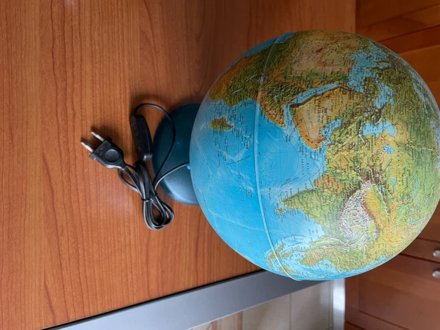 MAPPAMONDO LUMINOSO TECNODIDATTICA Vintage Globo Terrestre Funzionante ...