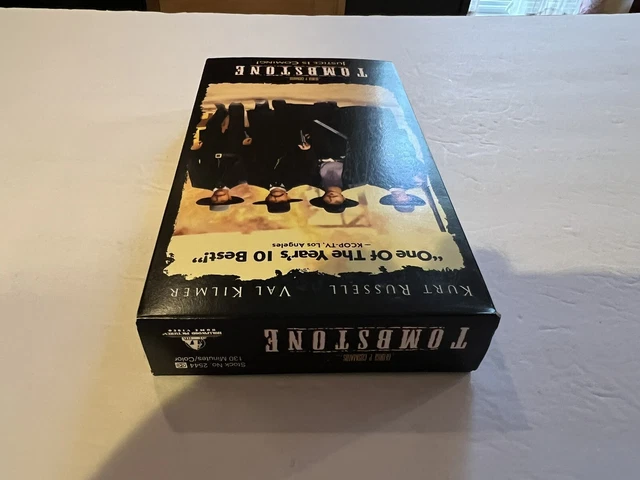VTG TOMBSTONE (VHS, 1994) Kurt Russell-Val Kilmer-Same Elliott Wyatt ...