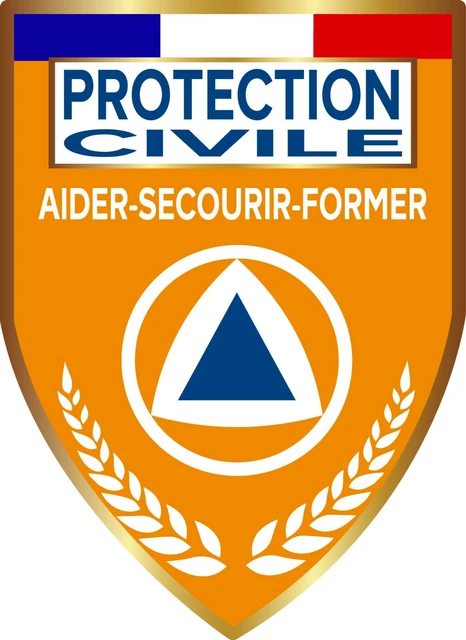 AUTOCOLLANT PROTECTION CIVILE sécurité civile, écusson pare-brise ...
