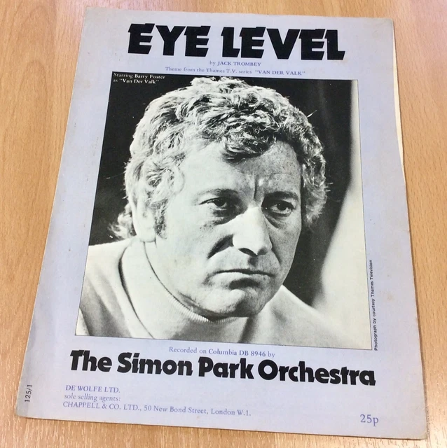 VINTAGE SHEET MUSIC - Eye Level By The Simon Park Orchestra £5.00 ...
