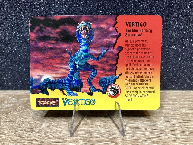 VERTIGO ~ PRIMAL Rage 1994 Vintage Trading Card Playmates Atari Games ...