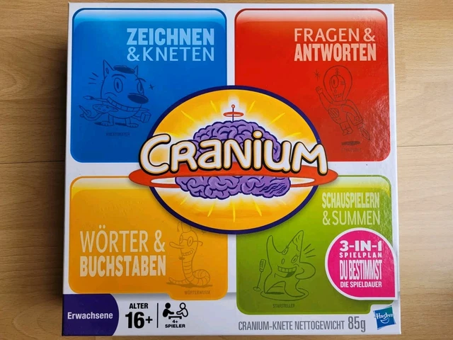 CRANIUM NEUWERTIG UNBESPIELT Weise Ausgabe 3in1 Brettspiel Hasbro ...