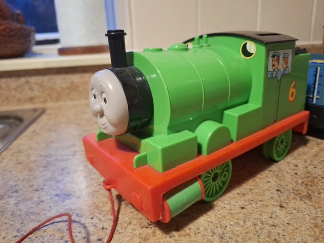 VINTAGE 1983 MERIT Percy Big Big Pull Along Train Set £10.75 - PicClick UK