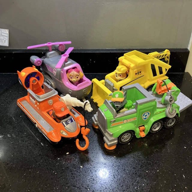 PAW PATROL ULTIMATE Rescue Bundle Set Zuma Skye Rocky Rubble Vehicles ...