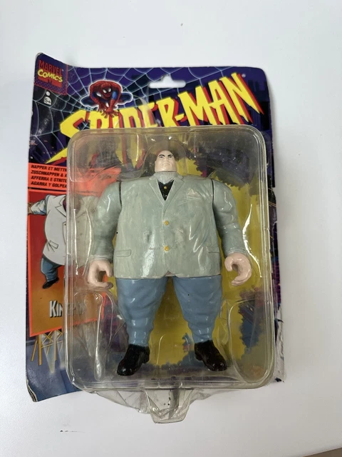 SPIDER-MAN ANIMATED SERIES KINGPIN Grab Smash 6" Action Figure 1994 ...