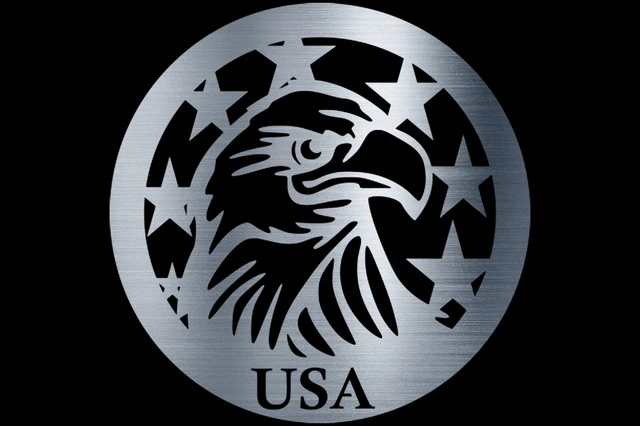 AMERICAN EAGLE FLAG DXF SVG CDR file Vector for CNC Plasma Router Laser ...