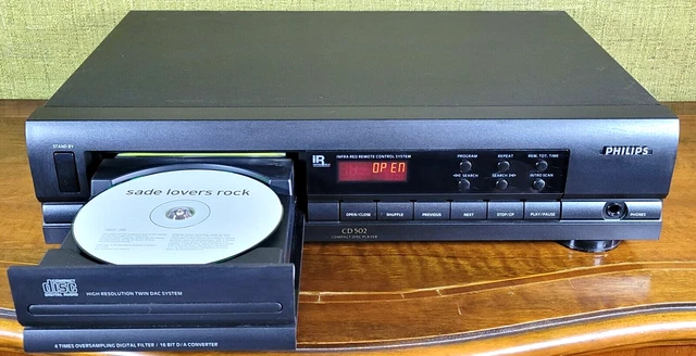 PURE VINTAGE LECTEUR Cd Hifi Philips Cd 502 / 1990 / Twin Dac / Tlc ...