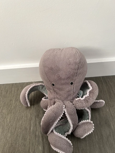 JELLYCAT NEO OCTOPUS grey lilac sea creature ocean soft plush toy ...
