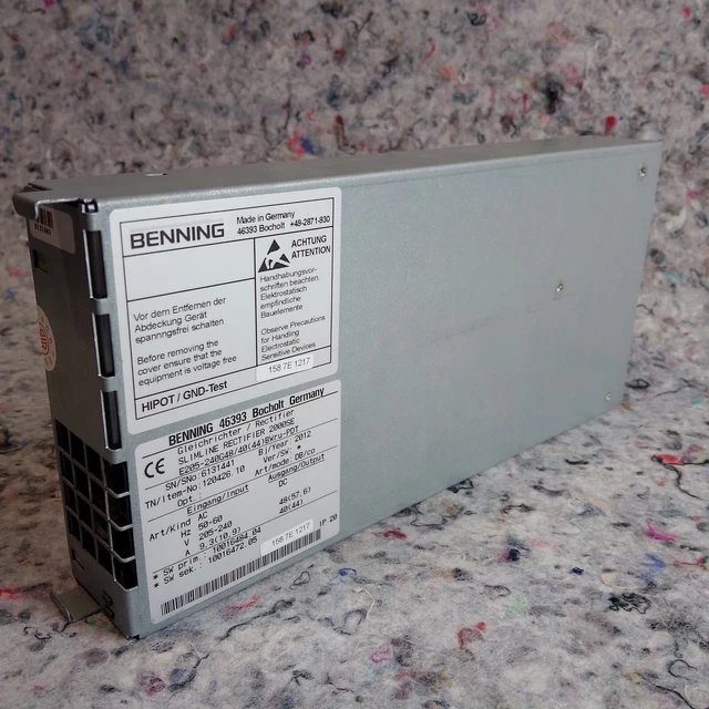 BENNING GLEICHRICHTER / Rectifier Slimline Rectifier 2000 SE E205 ...