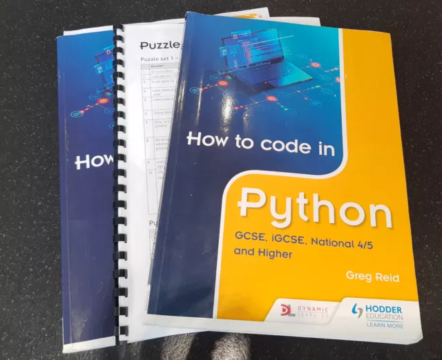 How To Code In Python Igcse Gcse National 4 5 Higher Hodder Workbook