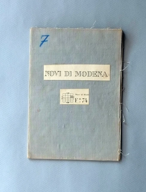 RARA MAPPA DELL'ISTITUTO Geografico Militare: 7 NOVI DI MODENA F°74 EUR ...