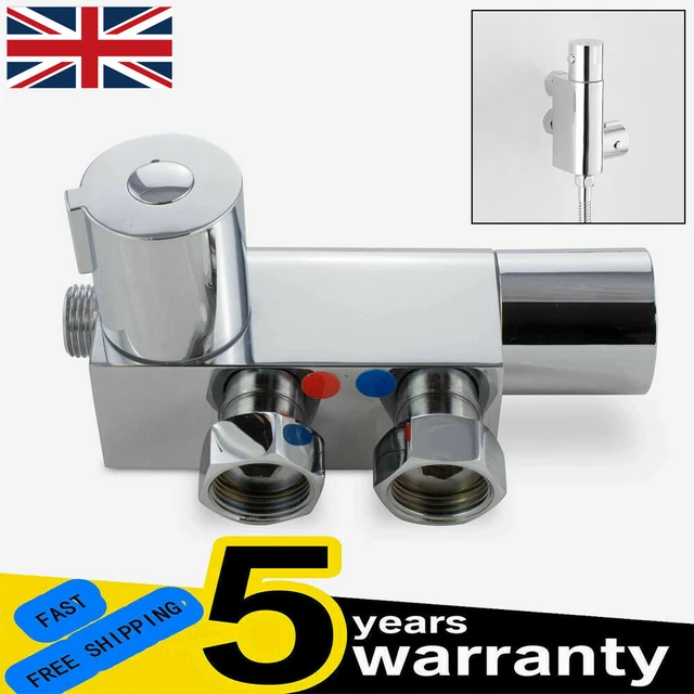 VERTICAL THERMOSTATIC MIXER Tap Valve V100 Static Caravan Bathroom ...