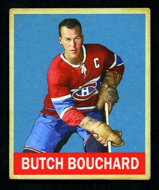 HOCKEY FEUILLE ROUGE banty BUTCH BOUCHARD, Canadiens de Montréal DÉBUTS ...