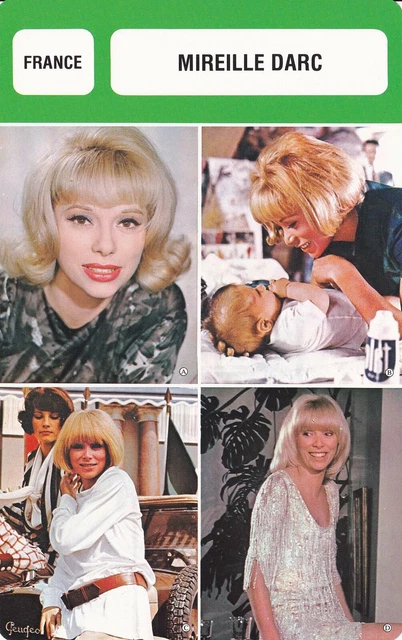 FICHE CINEMA : Actrices : MIREILLE DARC (1960-87) EUR 1,00 - PicClick FR