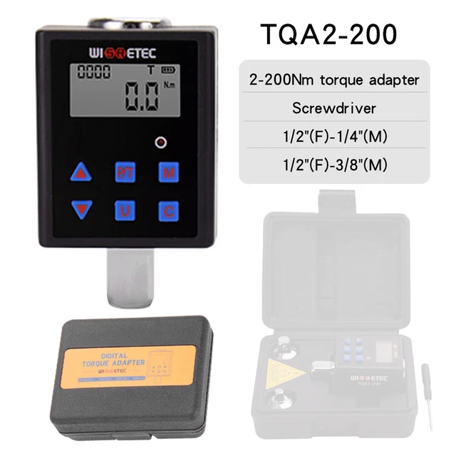 DIGITAL TORQUE METER Digital Backlight Display Two-ways Measurement Two ...