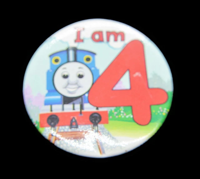THOMAS THE TANK Engine Large Pin Badge I Am 4 £1.50 - PicClick UK