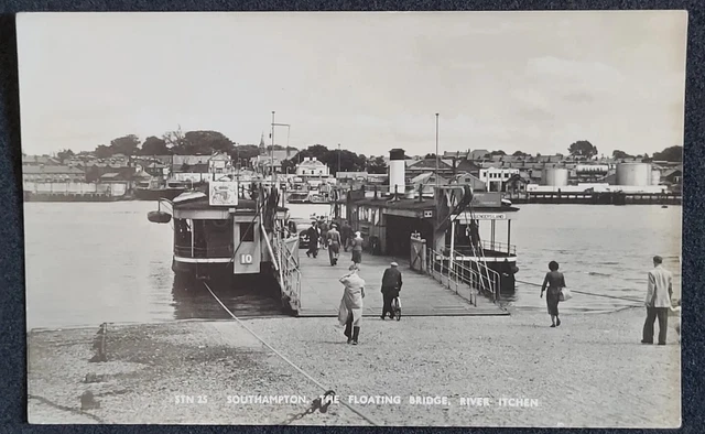 RARE ANTIQUE RP POSTCARD OF Southampton Floating Bridge, Nr Itchen ...