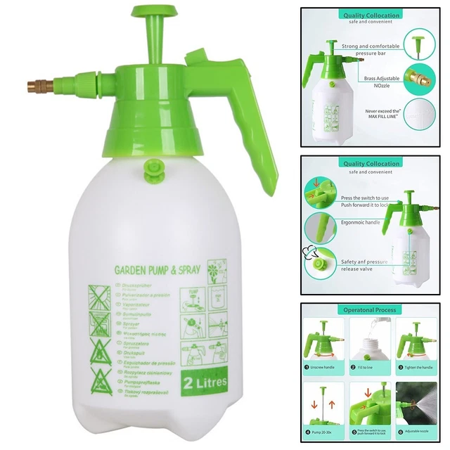 PULV RISATEUR DE JARDIN 2 L facile utiliser avec buse en laiton pour ...