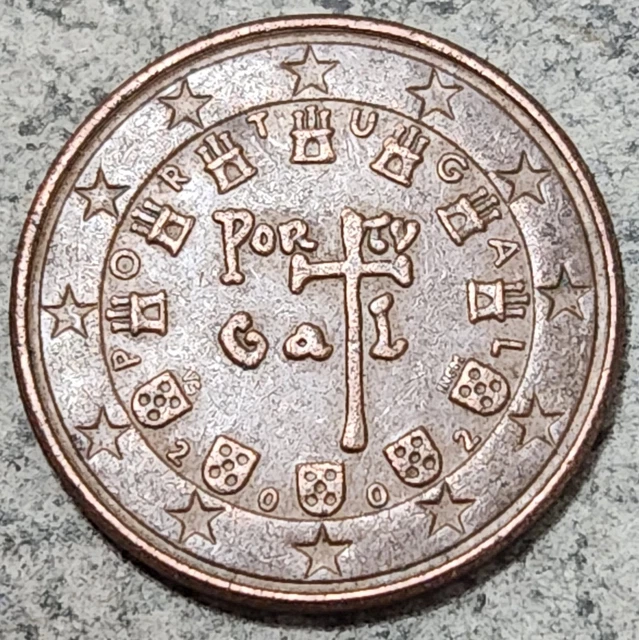 EUROPEAN UNION (PORTUGAL) 🇪🇺 / 🇵🇹 Five (5) Euro Cents Coin 2002 £1.74 ...