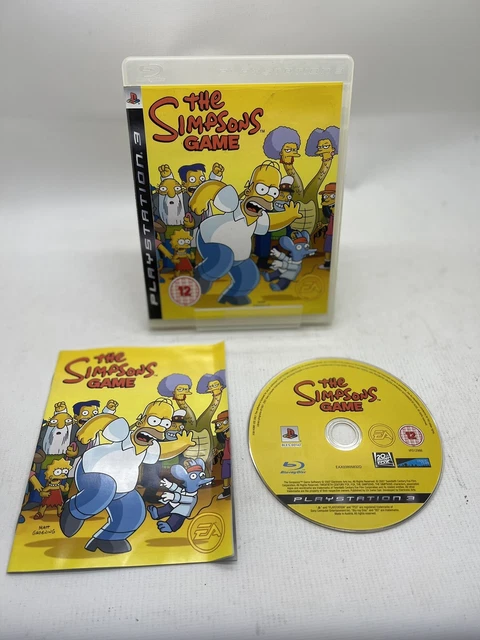 THE SIMPSONS GAME (PS3) Animated Platformer-Complete-UK Seller- £19.99 ...