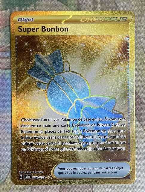 CARTE POKÉMON SUPER Bonbon Gold Secrète 256/198 EV01 Écarlate Violet 1 FR NEUF EUR 24,99 ...