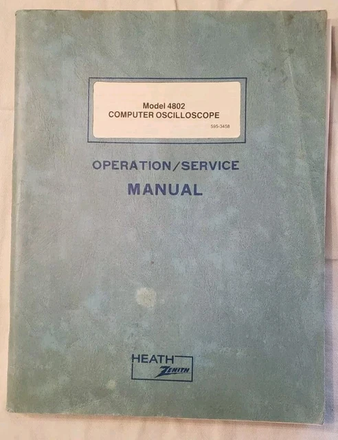 VINTAGE: RARE HEATHKIT Model 4802 Computer Oscilloscope Operation ...