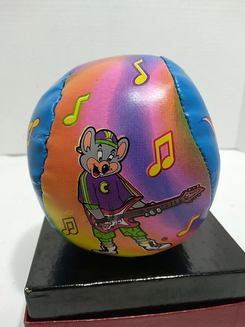 VTGCHUCK E. CHEESE Soft Play Ball Music Rainbow 4" Toy Prize Tickets ...