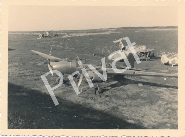 FOTO WK II Wehrmacht abgeschossene Flieger aircraft shot Russland ...